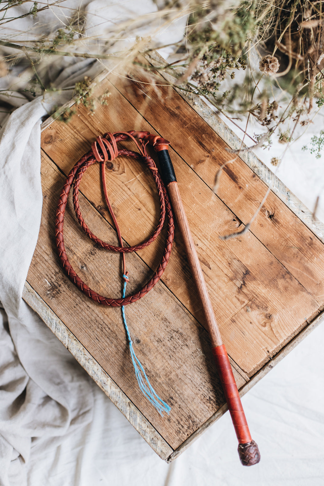 4' 6" Stock Whip / Red Hide – Saddler & Co