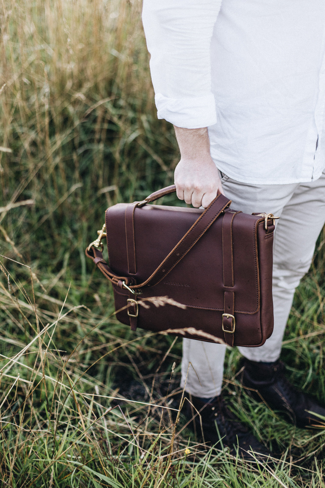 The Saddler's Briefcase | Caramel Leather – Saddler & Co